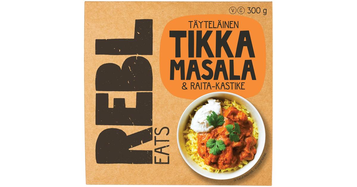 Rebl Eats Täyteläinen Tikka Masala & raita-kastike 300g | S-kaupat ...