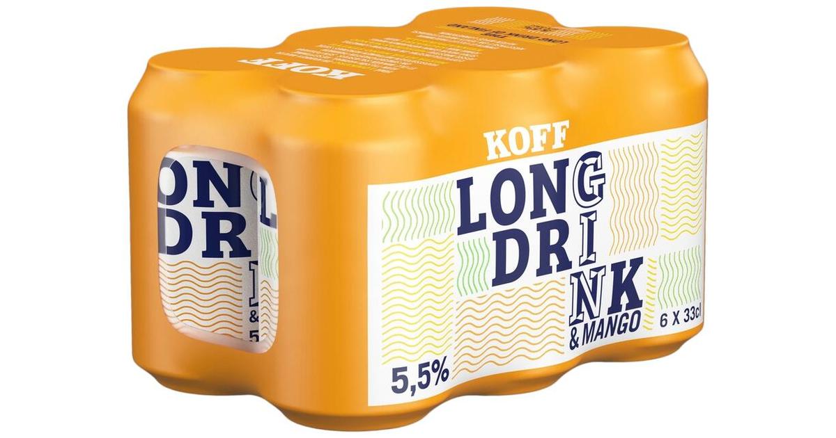 6-pack Koff Long Drink Mango long drink 5,5 % tölkki 0,33 L | S-kaupat ...