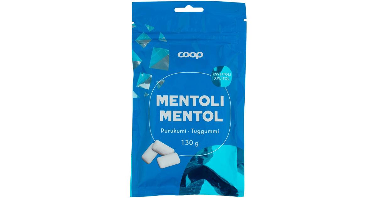 Coop Menthol närimiskummid 130g | Prisma | alati odavad hinnad, telli kaup otse koju