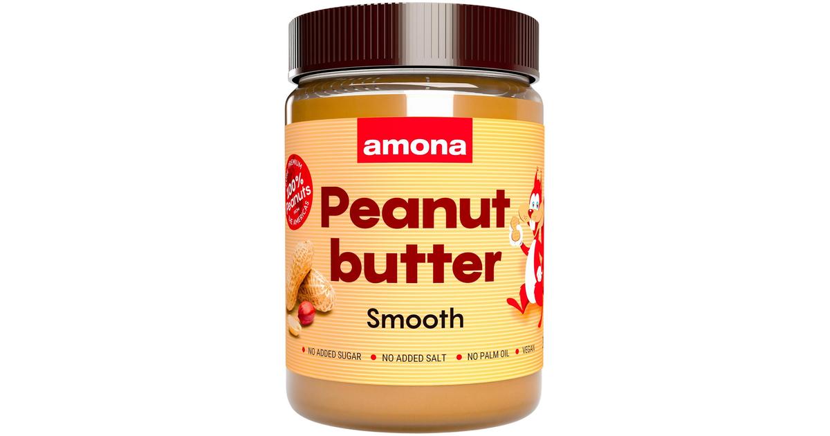 Amona maapähkinävoi 100% smooth 350g | S-kaupat ruoan verkkokauppa