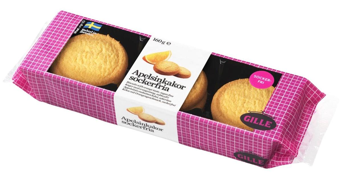 Gille sokeriton appelsiinikeksi 160g | S-kaupat ruoan verkkokauppa