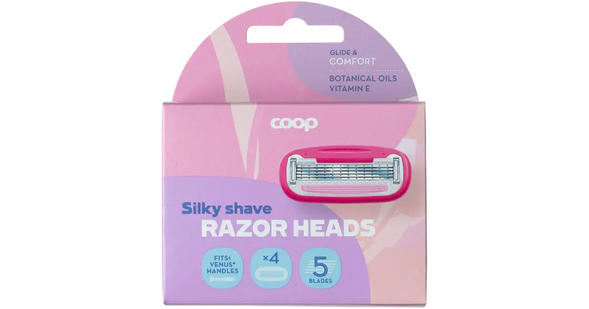 Coop Silky Shave vaihtoterät 4 kpl | S-kaupat ruoan verkkokauppa