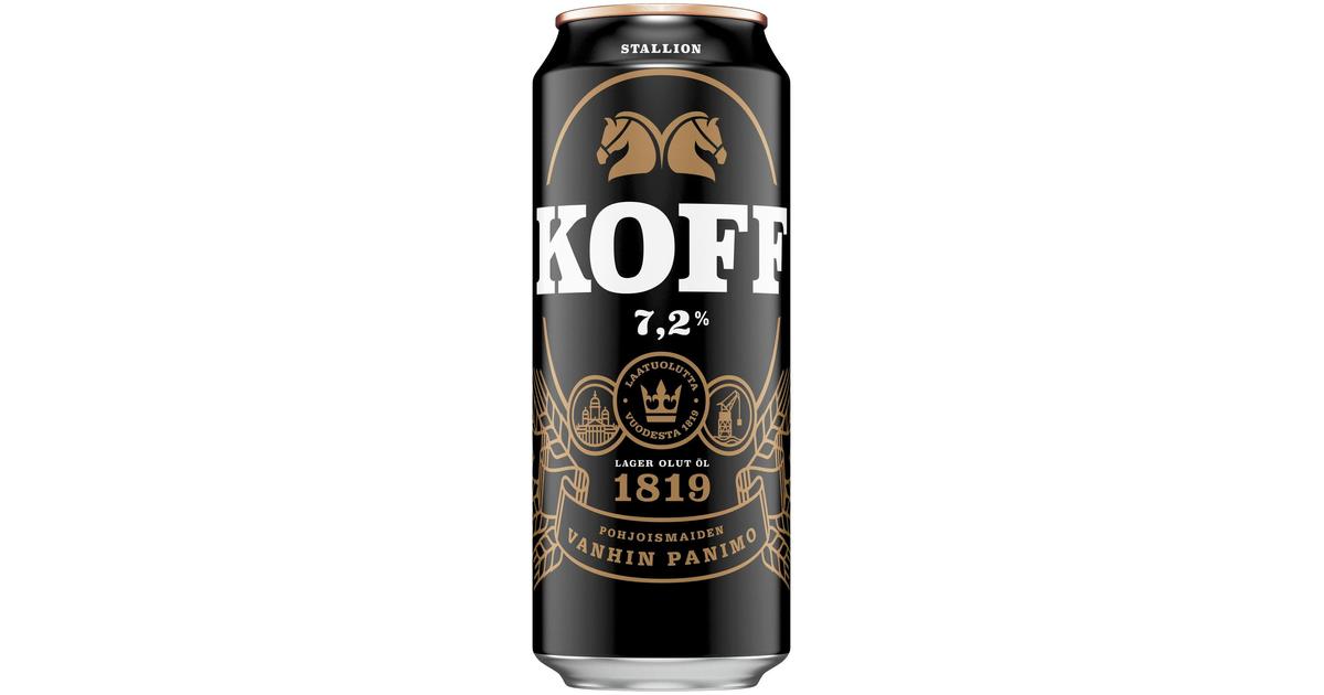 Koff Stallion Lager olut 7,2 til-% tölkki 0,5 L | S-kaupat ruoan ...