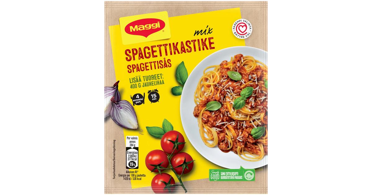 Maggi mix spagettikastme koostisosad 64g | Prisma | alati odavad hinnad ...