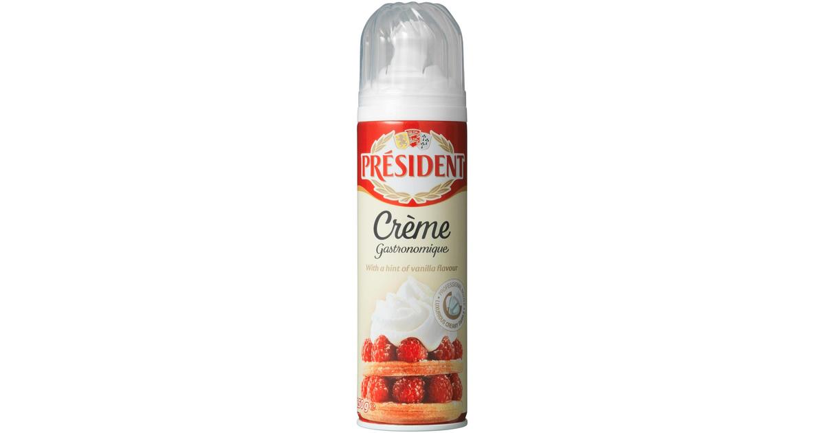 Président sokeroitu kermavaahto spray 250g | S-kaupat ruoan verkkokauppa