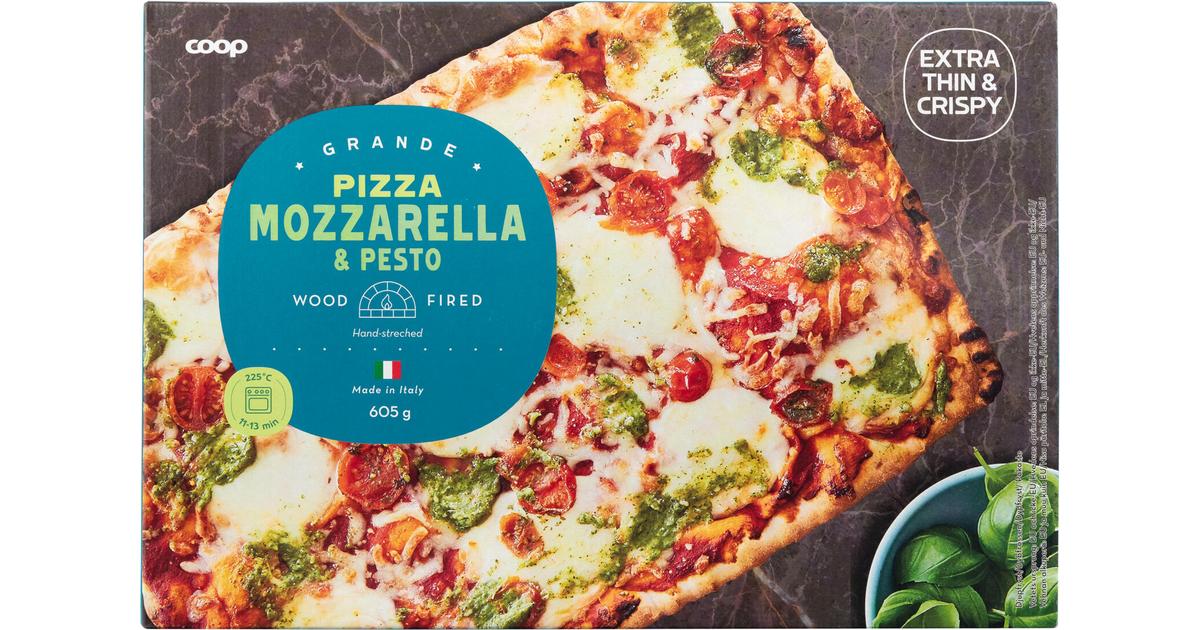 Coop Pizza Grande Mozzarella & Pesto 605 g pakaste | S-kaupat ruoan ...