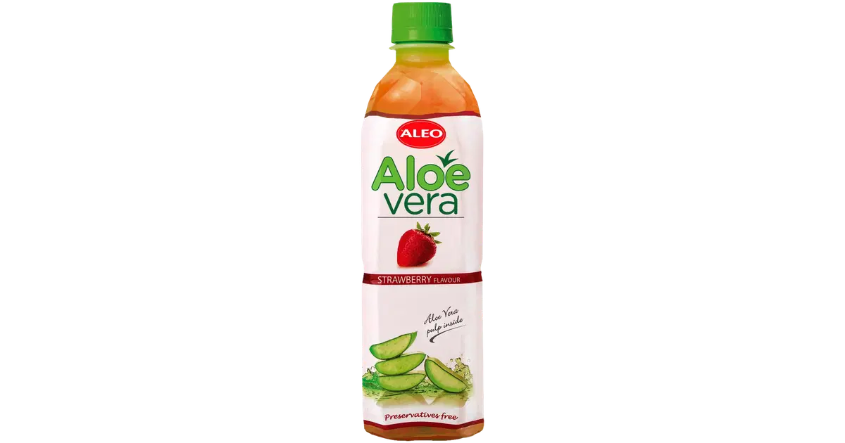 ALEO Aloe Vera juoma Mansikan makuinen 500ml | S-kaupat ruoan verkkokauppa