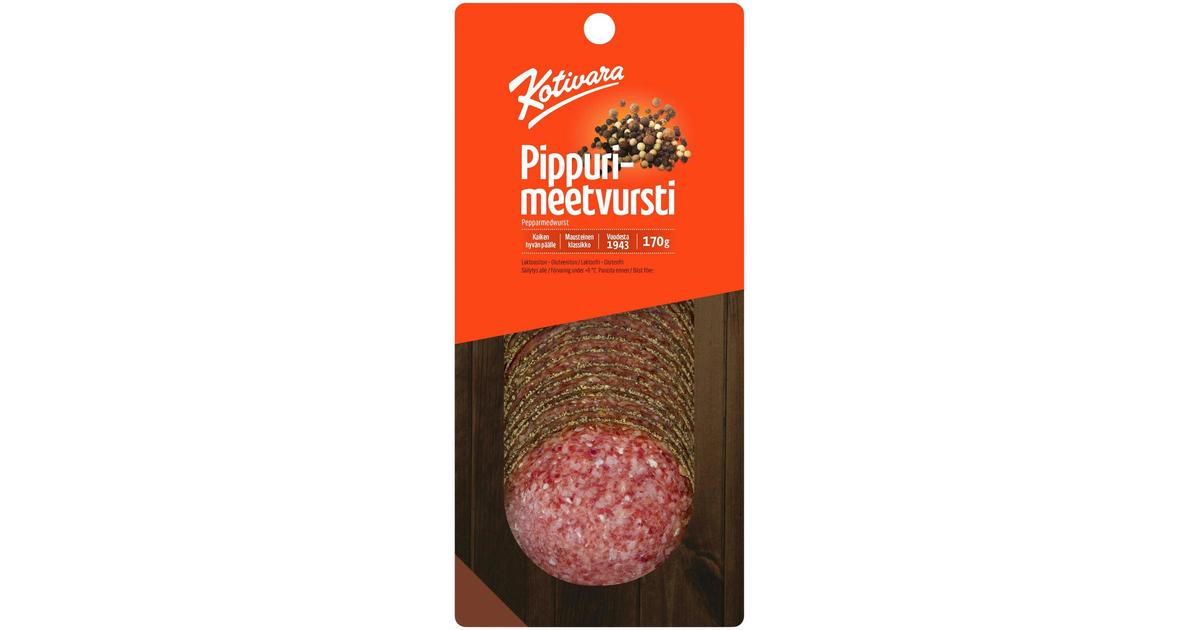 Kotivara Pippurimeetvursti 170 g | S-kaupat ruoan verkkokauppa