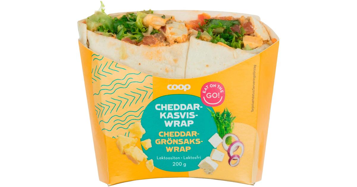 Coop Cheddar Köögivilja Wrap 200G | Prisma | alati odavad hinnad, telli ...