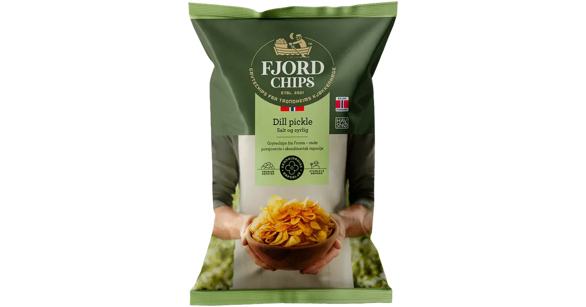 FjordChips perunalastut tilli ja suolakurkku 150g | S-kaupat ruoan ...