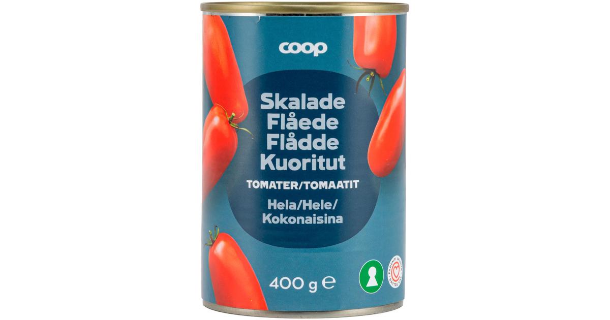 Coop kuoritut kokonaiset tomaatit 400 g | S-kaupat ruoan verkkokauppa