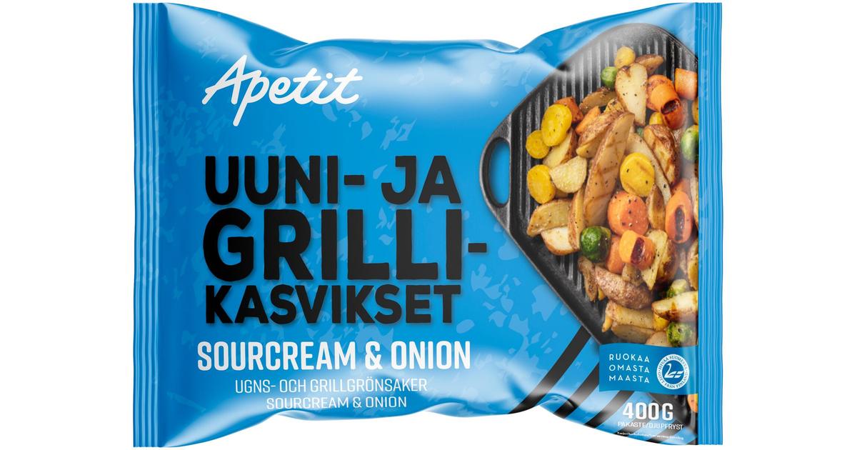 Apetit Uuni-& grillikasvikset Sourcream & onion pakaste 400g | S-kaupat ruoan verkkokauppa