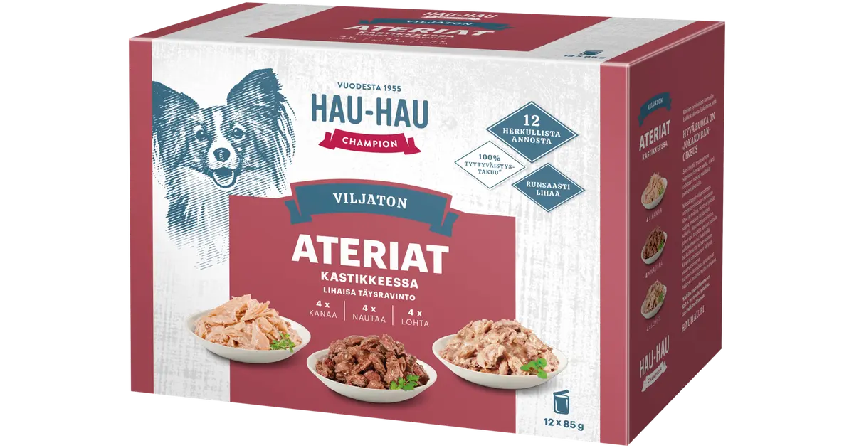 Hau-Hau Champion koeratoiduvalik kastmes 12x85g | Prisma | alati odavad ...