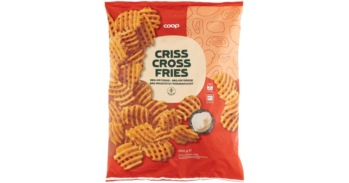 Coop BBQ-ristikkoperunat 600 g pakaste | S-kaupat ruoan verkkokauppa