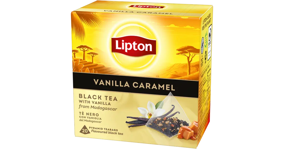 Lipton Vanilla Caramel 20pss musta tee | S-kaupat ruoan verkkokauppa