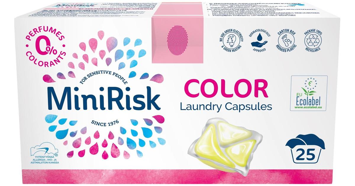 Mini Risk Color pyykinpesukapseli 25 kpl | S-kaupat ruoan verkkokauppa