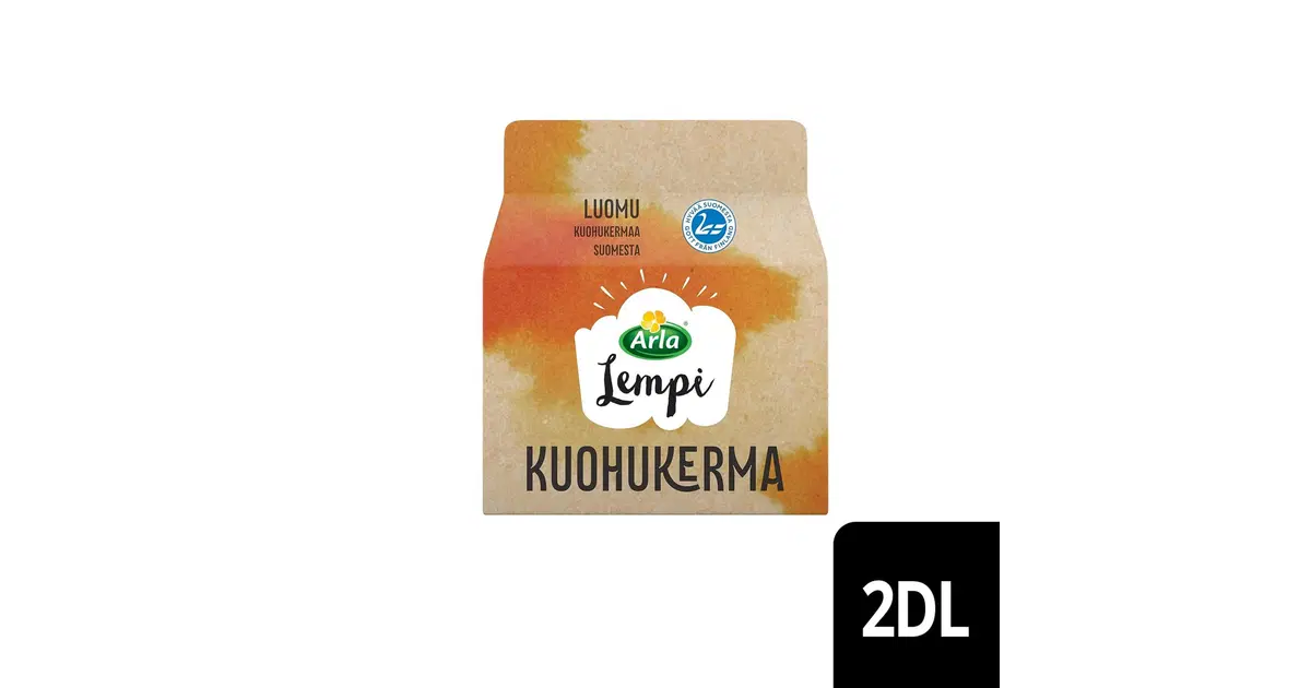 Arla Lempi Kuohukerma luomu 2 dl | S-kaupat ruoan verkkokauppa