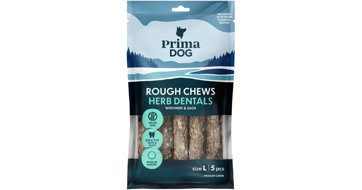 PrimaDog Rough Chews Hammashoitoluu yrtti L 15 cm, 5 kpl, 175 g | S ...