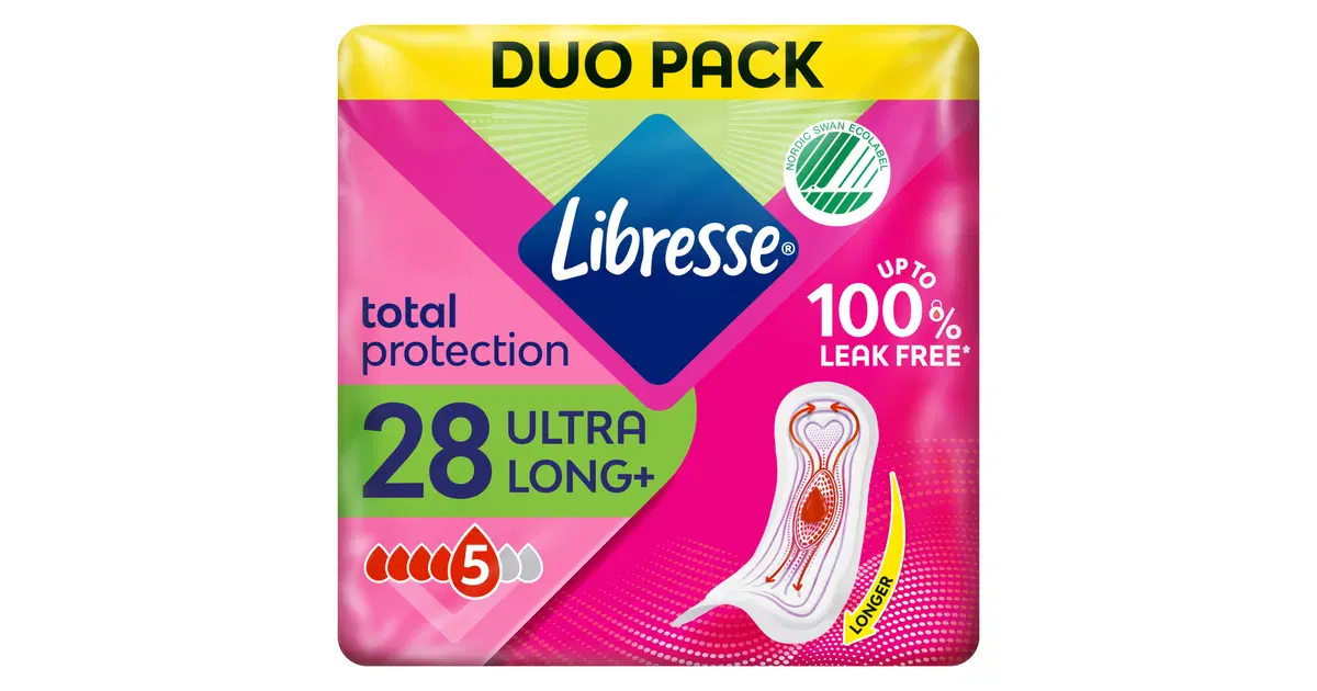 LIBRESSE Ultra Long siivetön side 28 kpl duo pack | S-kaupat ruoan ...