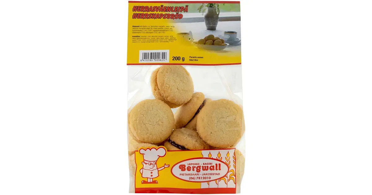Bergwall Herrasväenleipä 0,2 kg | S-kaupat ruoan verkkokauppa