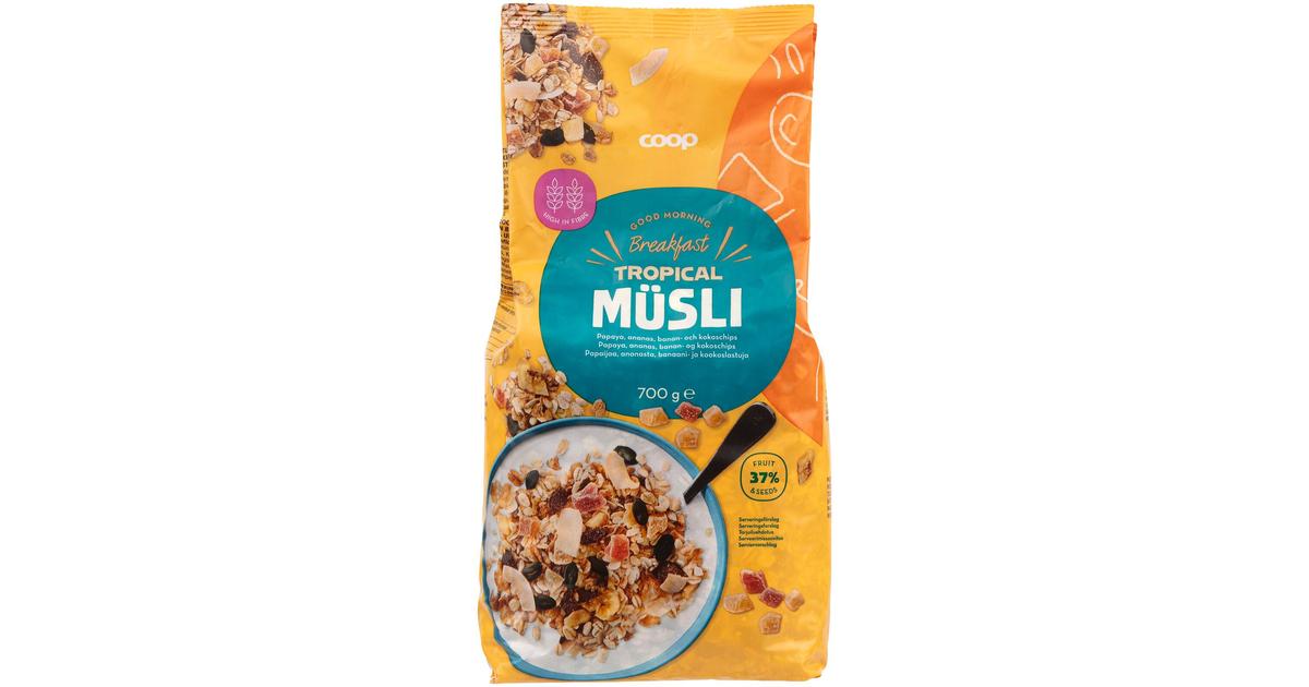 Coop tropical müsli 700g | Prisma | alati odavad hinnad, telli kaup otse koju