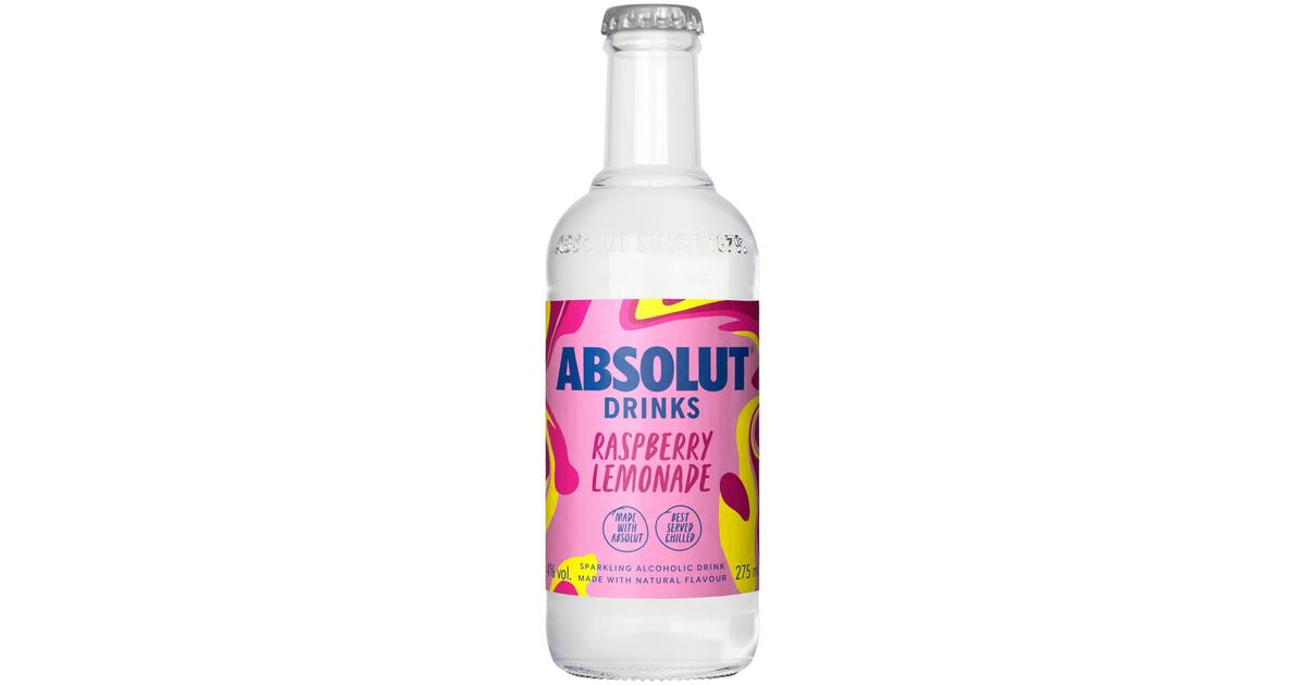 Absolut Drinks Raspberry Lemonade 4 % 27,5 cl | S-kaupat ruoan verkkokauppa