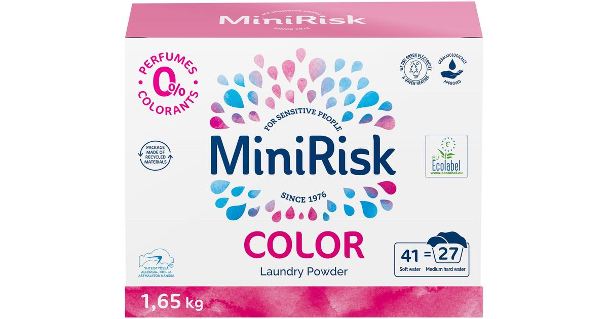 Mini Risk Color pyykinpesujauhe 1,65kg | S-kaupat ruoan verkkokauppa