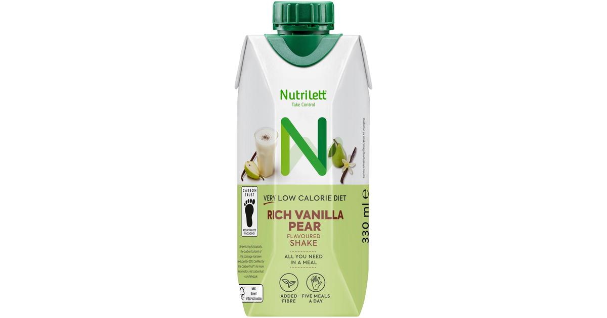 Nutrilett VLCD Rich Vanilla Pear Flavoured shake Valmis pirtelö 330ml ...
