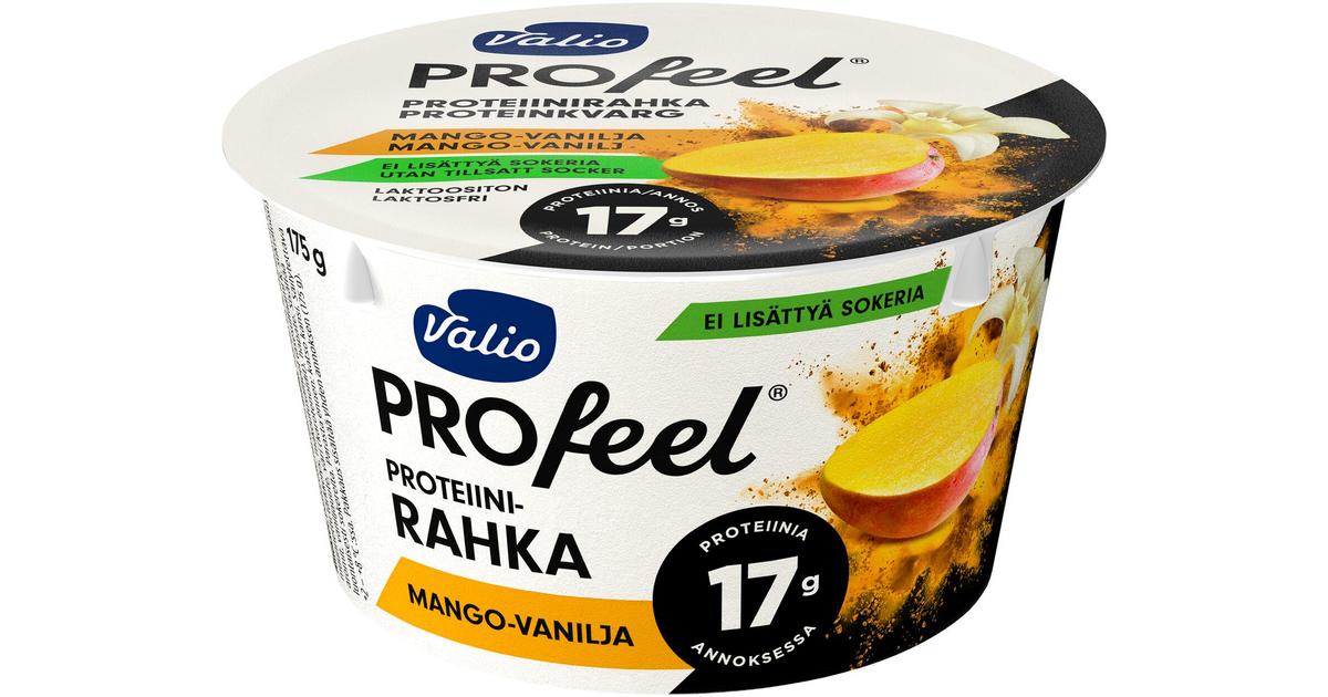Valio PROfeel® proteiinirahka sokeroimaton 175 g mango-vanilja ...