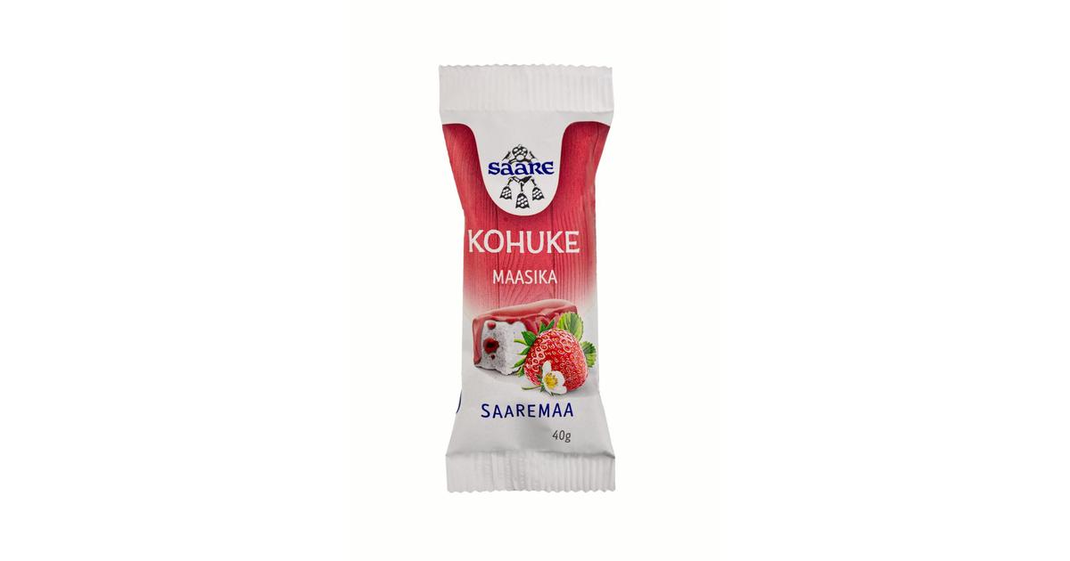 Saare vanilli kohuke metsamarjatäidise ja maasikamaitselise glasuuriga ...