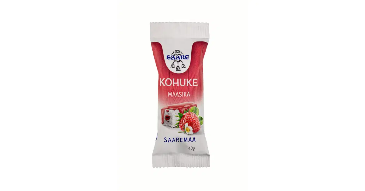 Saare vanilli kohuke metsamarjatäidise ja maasikamaitselise glasuuriga ...