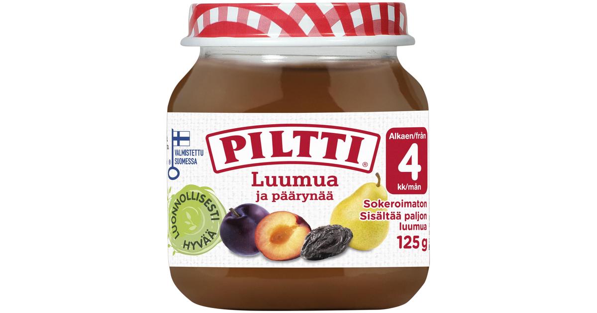 PILTTI 125g Luumua ja päärynää hedelmäsose 4kk | S-kaupat ruoan ...