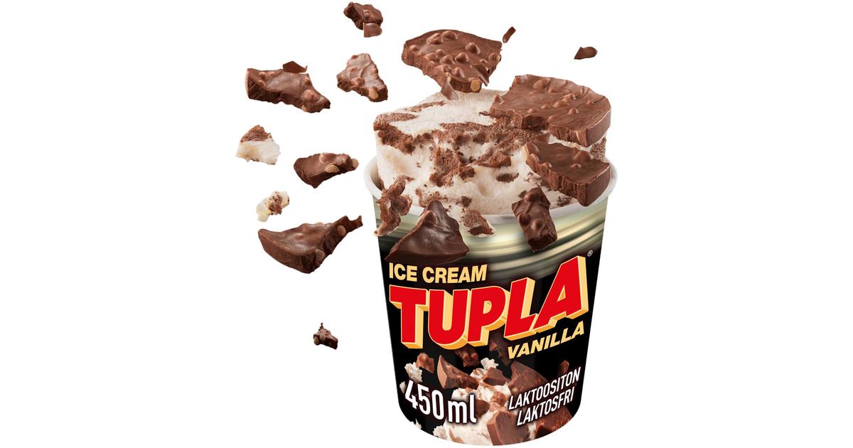 Tupla Laktoositon Vanilla jäätelö 450ml/305g | S-kaupat ruoan verkkokauppa