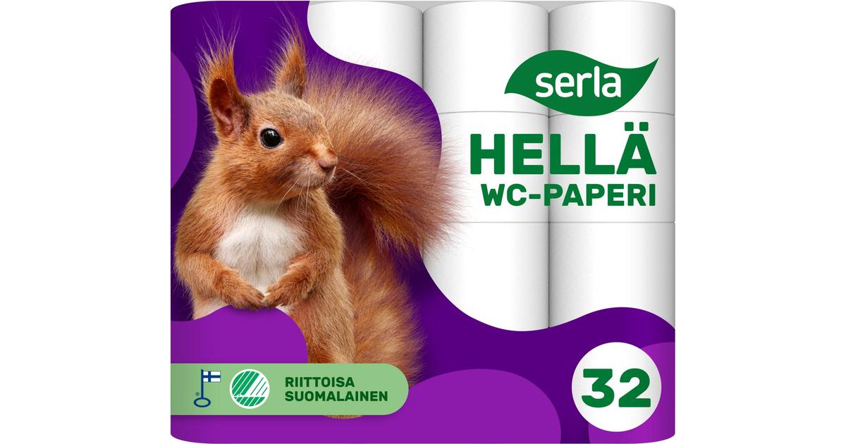Serla Hellä WC-paperi 32rl valkoinen | S-kaupat ruoan verkkokauppa