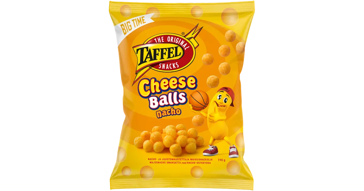 Taffel Cheese Balls nacho maustettu juustosnacks 190g | S-kaupat ruoan ...