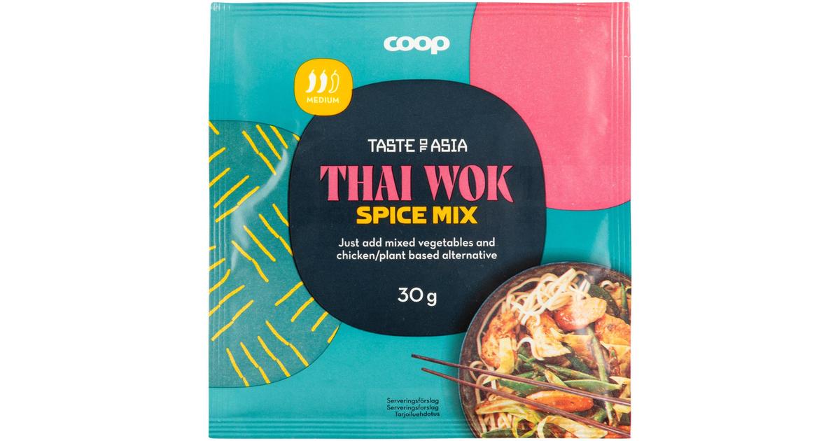 Coop Taste of Asia Thai Wok mausteseos 30 g | S-kaupat ruoan verkkokauppa