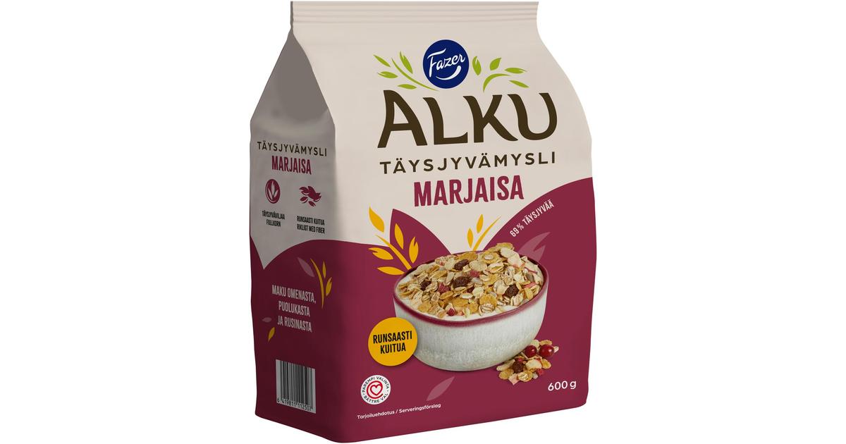 Fazer Alku Marjaisa täysjyvämysli 600 g | S-kaupat ruoan verkkokauppa