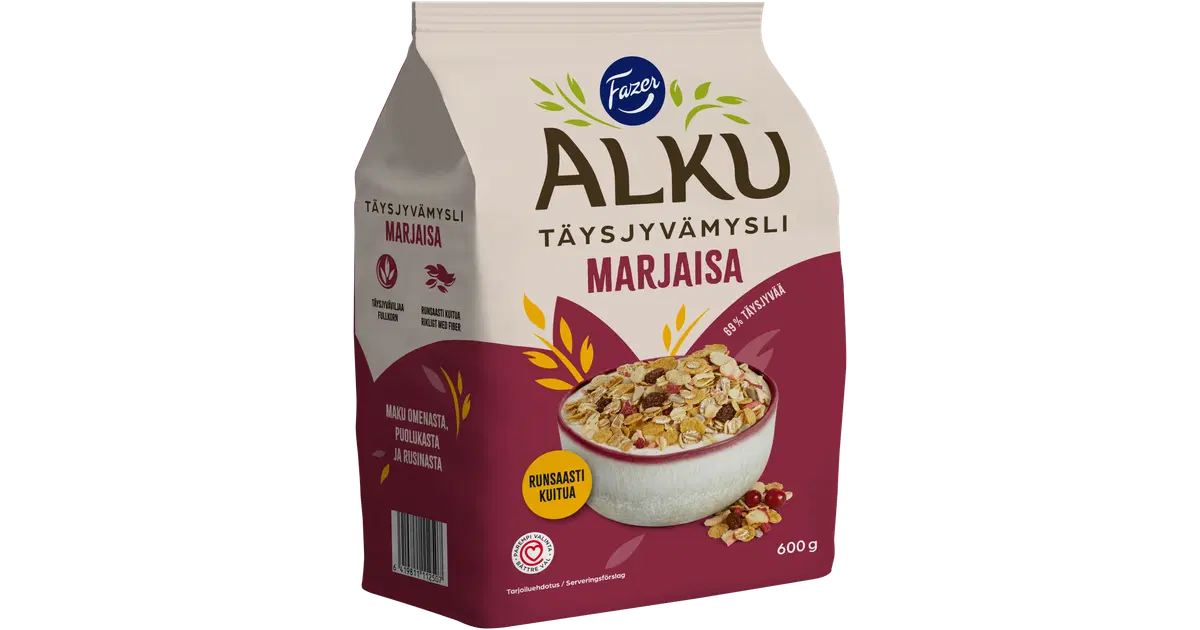 Fazer Alku Marjaisa täysjyvämysli 600 g | S-kaupat ruoan verkkokauppa