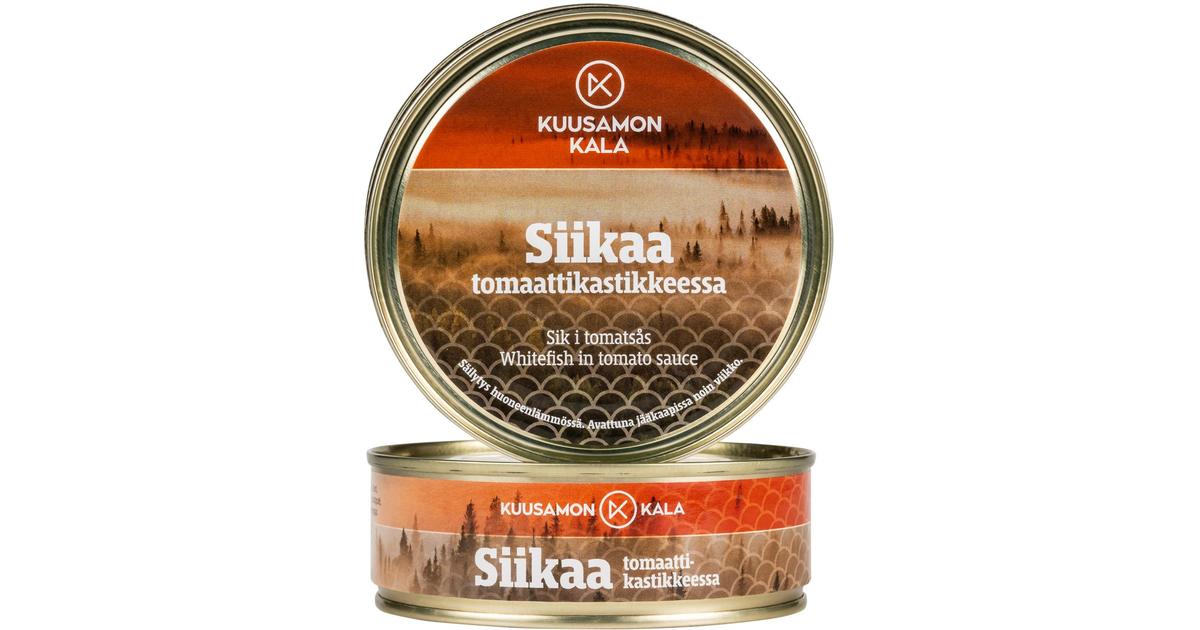 Kuusamon kala Siikaa tomaattikastikkeessa 190/170g | S-kaupat ruoan verkkokauppa