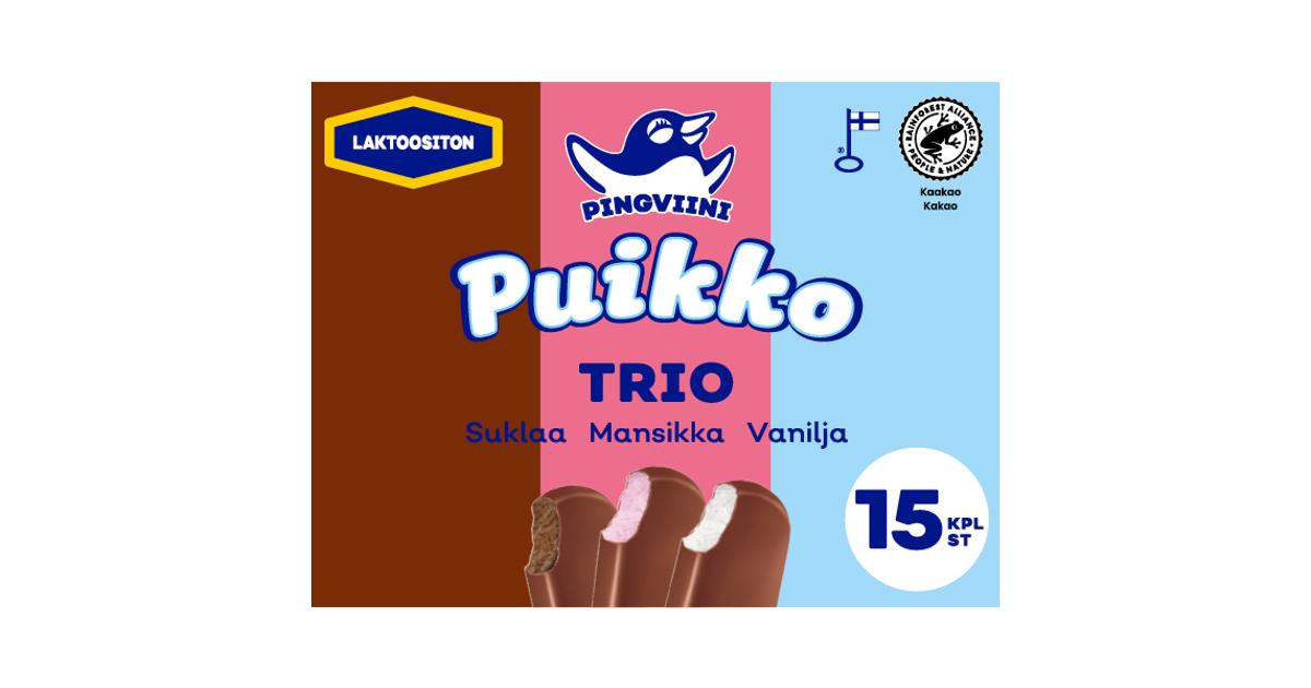 Pingviini Puikko laktoositon kermajäätelöpuikkolajitelma monipakkaus ...