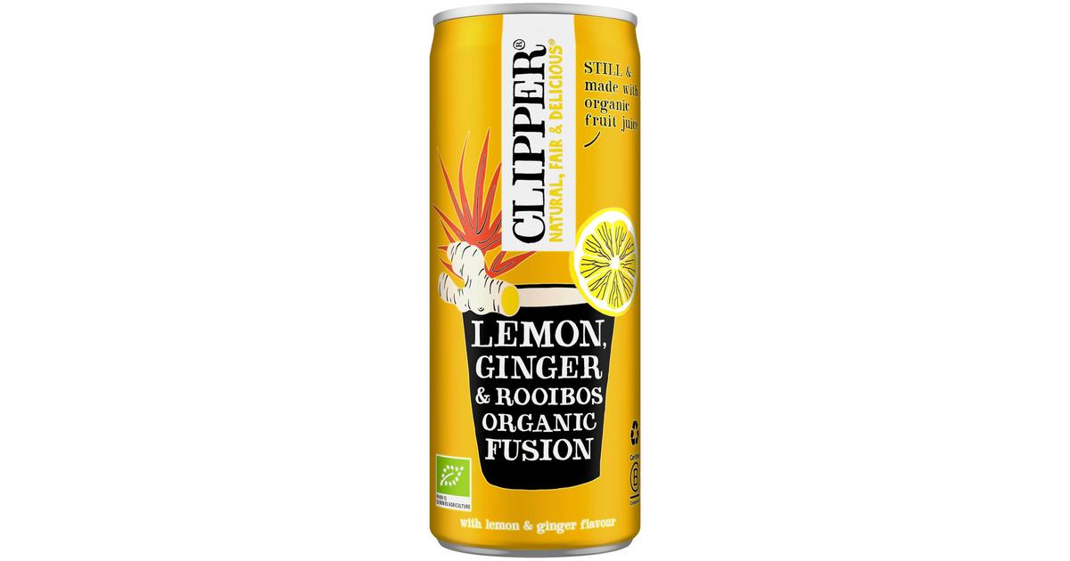 Clipper Luomu Hiilihapoton juoma Sitruuna, inkivääri & rooibos 250ml ...