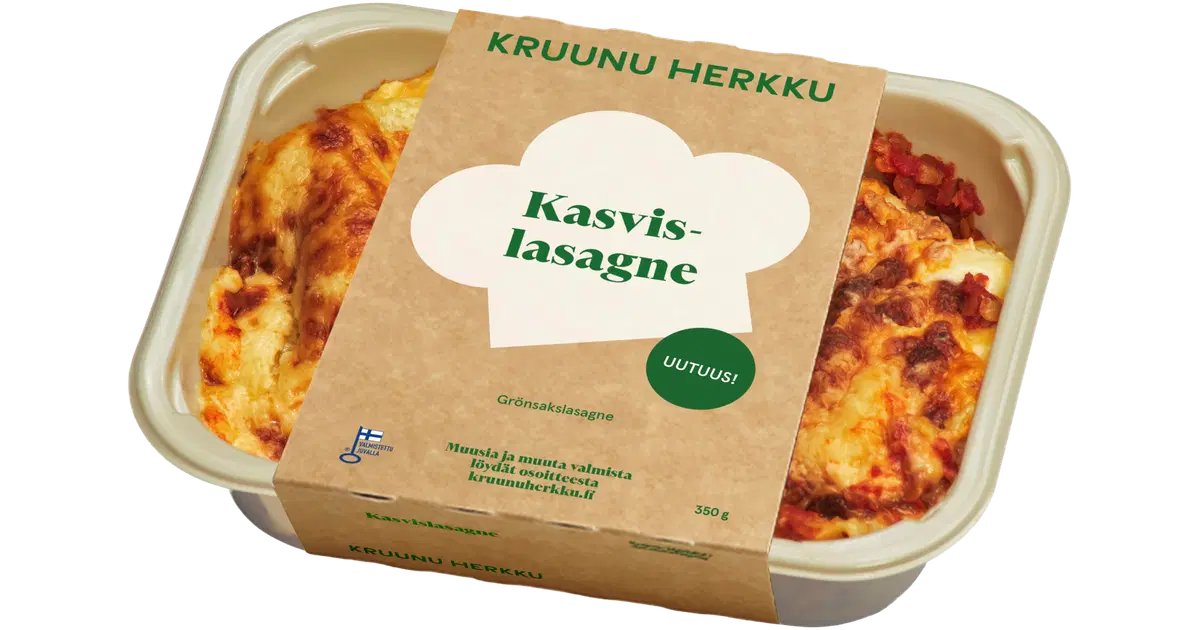 Kruunu Herkku Kasvislasagne 700g | S-kaupat ruoan verkkokauppa