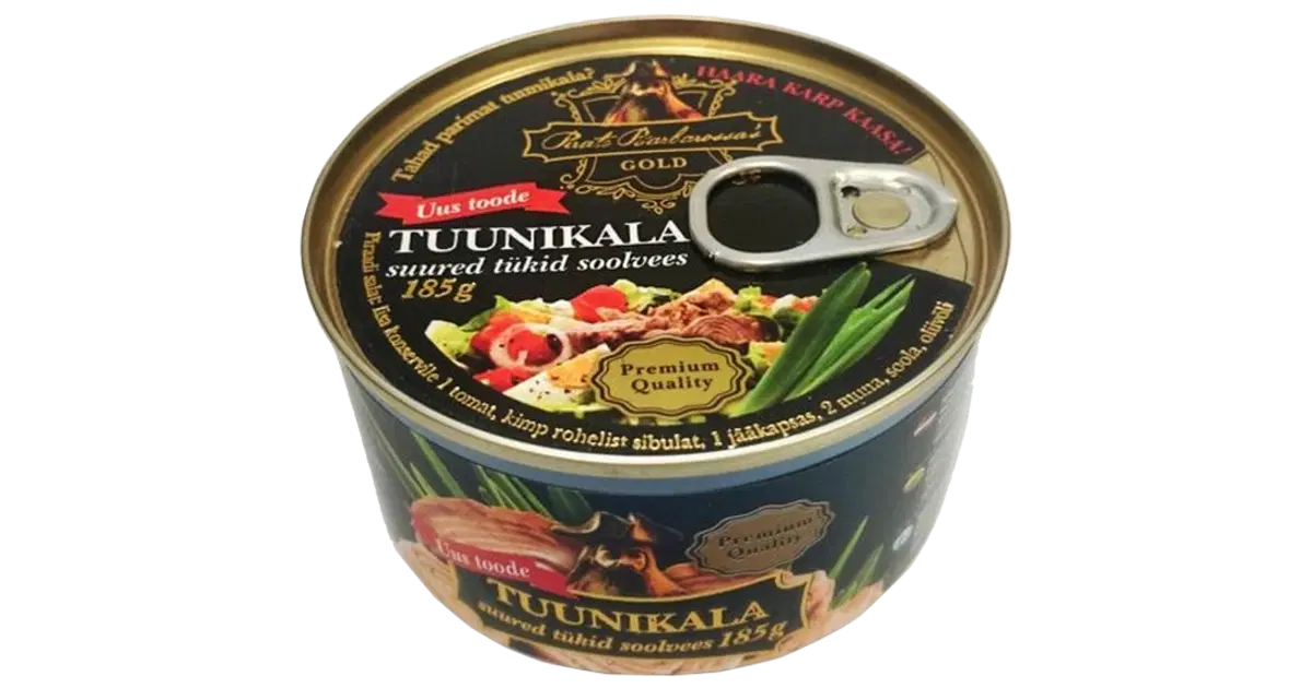 Pirate Barbarossa's Gold tuunikala suured tükid soolvees 185 g | Prisma ...