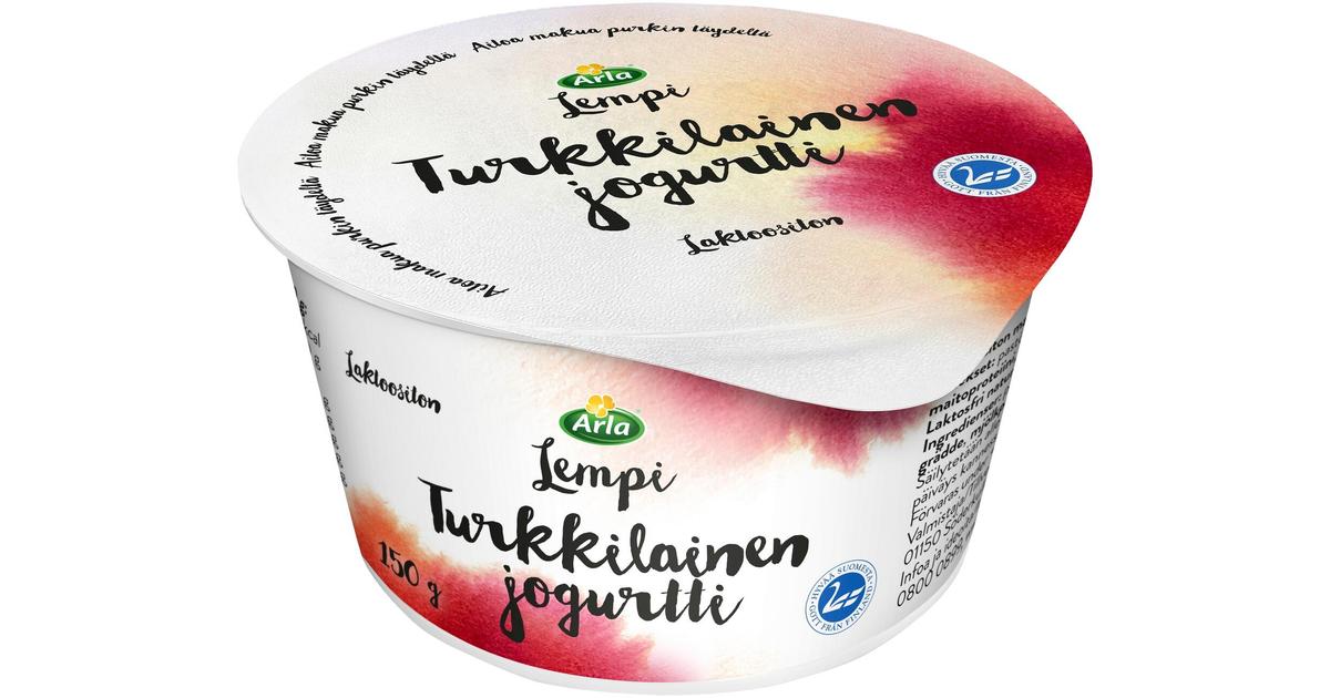 Arla Lempi Turkkilainen 10% laktoositon jogurtti 150 g | S-kaupat ruoan verkkokauppa