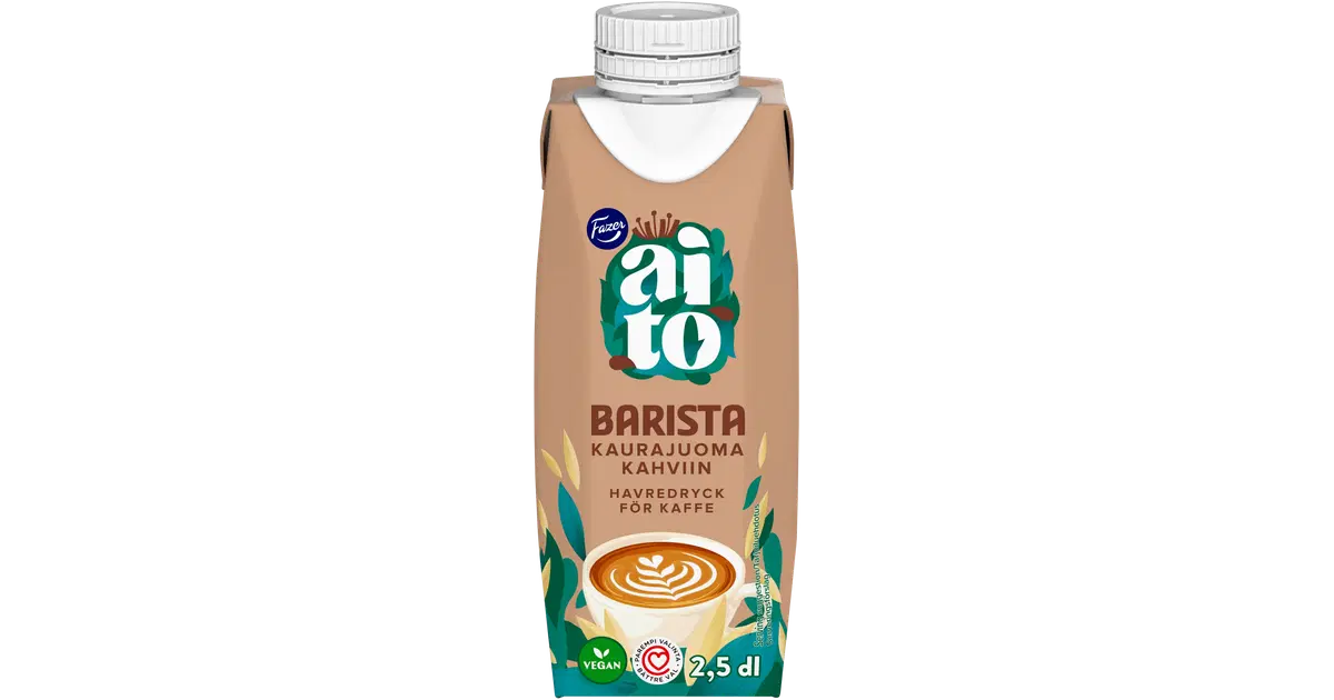 Fazer Aito Kaurajuoma barista 2,5dl | S-kaupat ruoan verkkokauppa