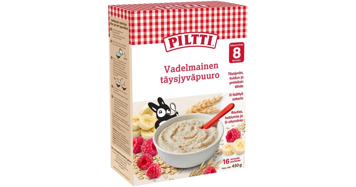 Piltti 450g Vadelmainen täysjyväpuurojauhe 8kk | S-kaupat ruoan ...