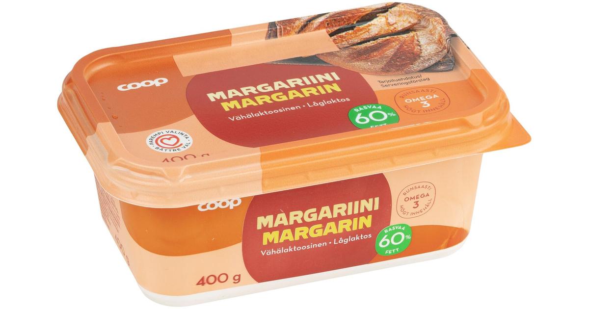 Coop margariini 60 400 g | S-kaupat ruoan verkkokauppa