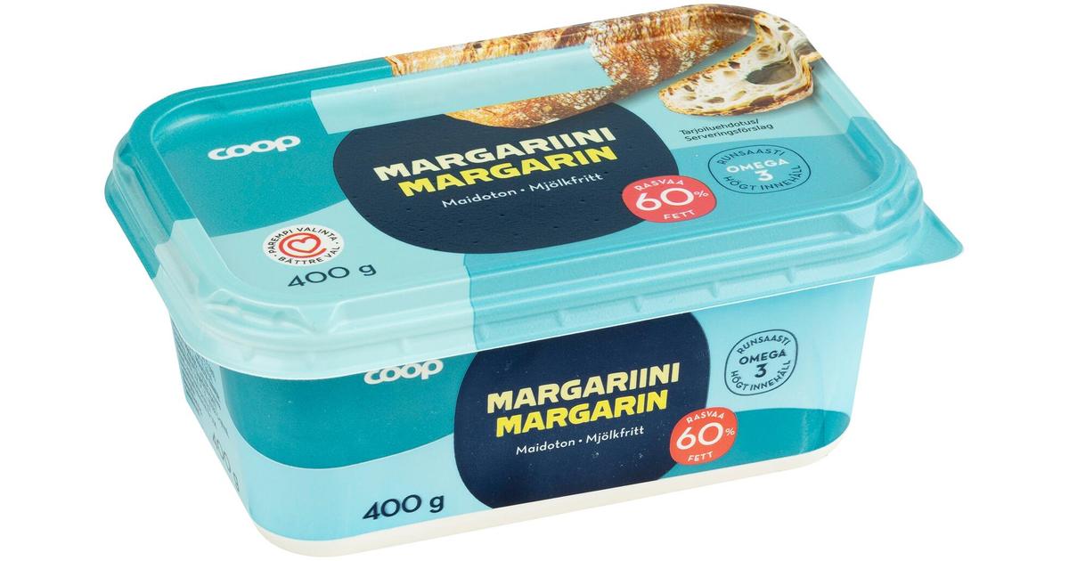 Coop maidoton margariini 60 400 g | S-kaupat ruoan verkkokauppa