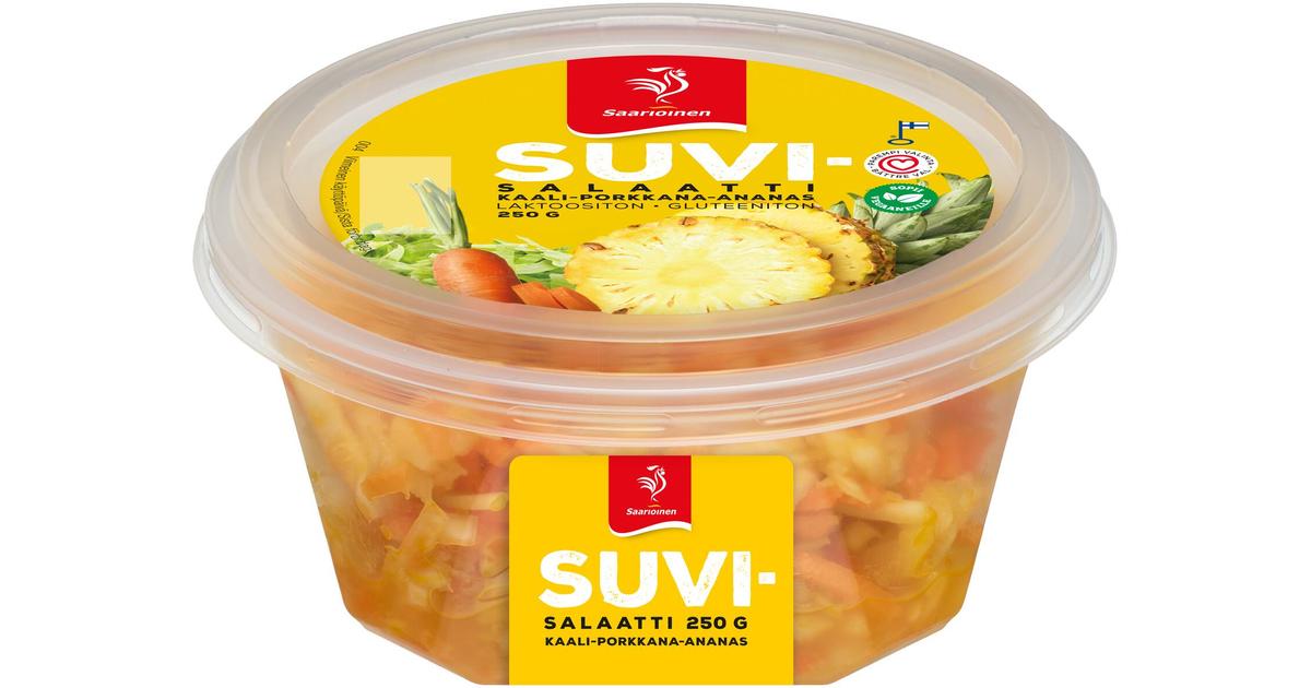 Saarioinen Suvisalaatti, kaali-porkkana-ananassalaatti 250g | S-kaupat ruoan verkkokauppa