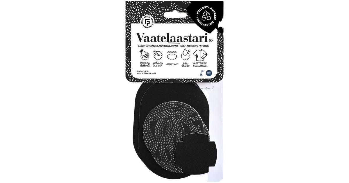 FabPatch Vaatelaastari, Pinta - helppo, hankaamalla kiinnittyvä tekstiilien korjauspaikka | S ...